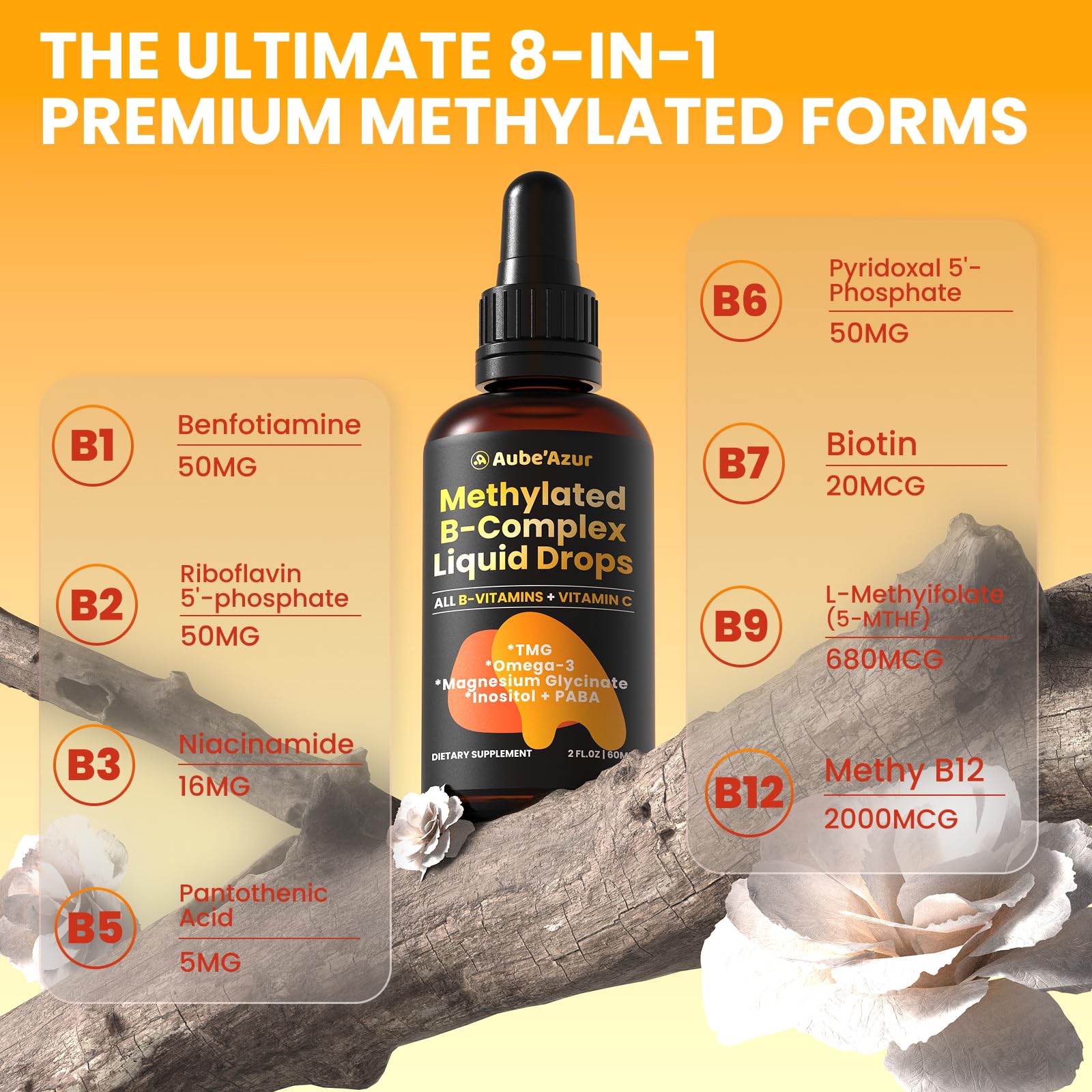Liquid vitamin B complex for wellness