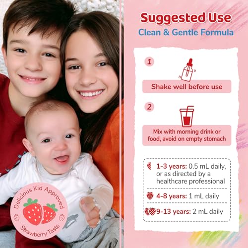 Liquid vitamin B for growing kids