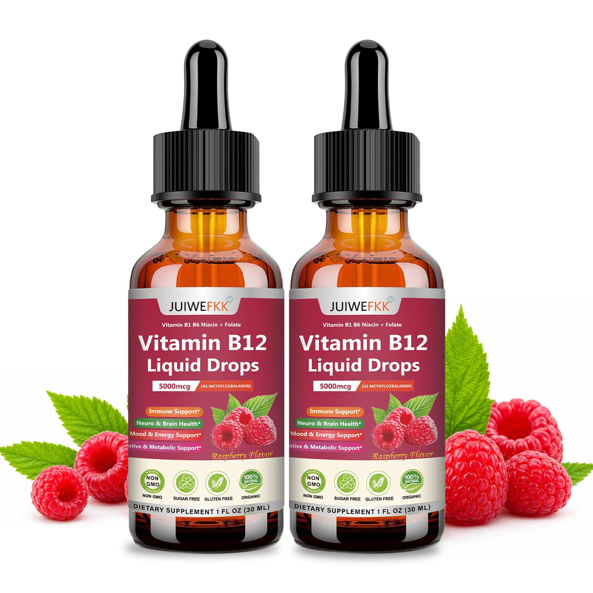 Liquid Vitamin B12 Drops for energy