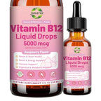 Liquid Vitamin B12 drops for energy