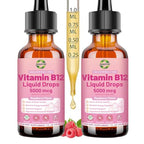 Liquid Vitamin B12 drops for energy