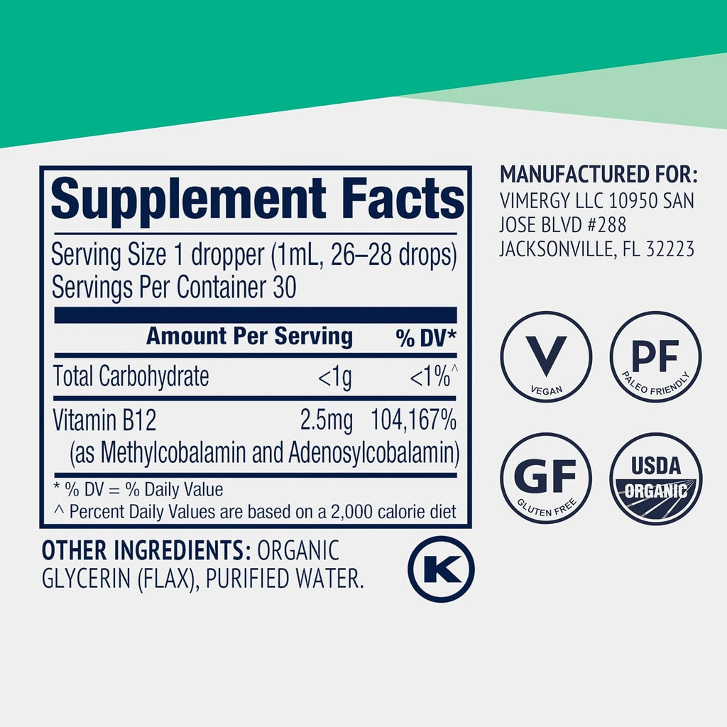 liquid vitamin B12 for better absorption