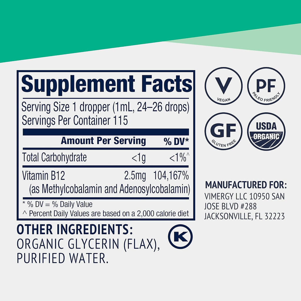 liquid vitamin B12 for better absorption