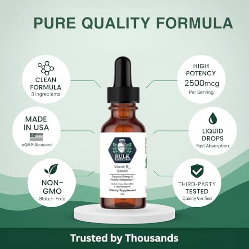 Liquid Vitamin B12 for energy
