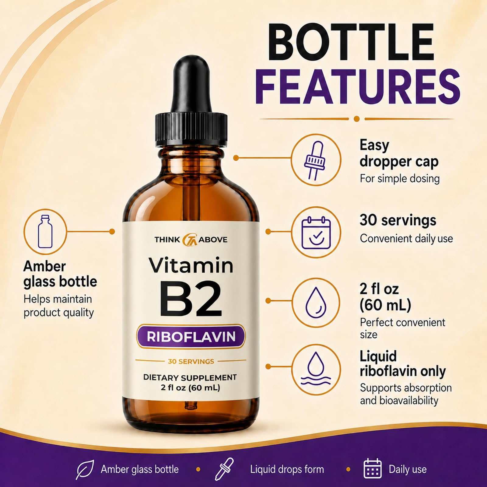Liquid vitamin B2 for better skin