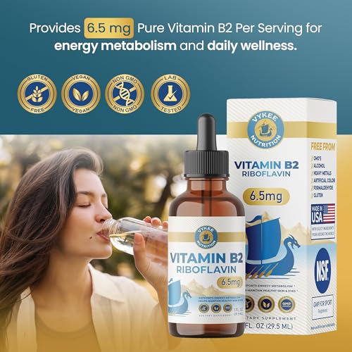 Liquid vitamin B2 for easy absorption