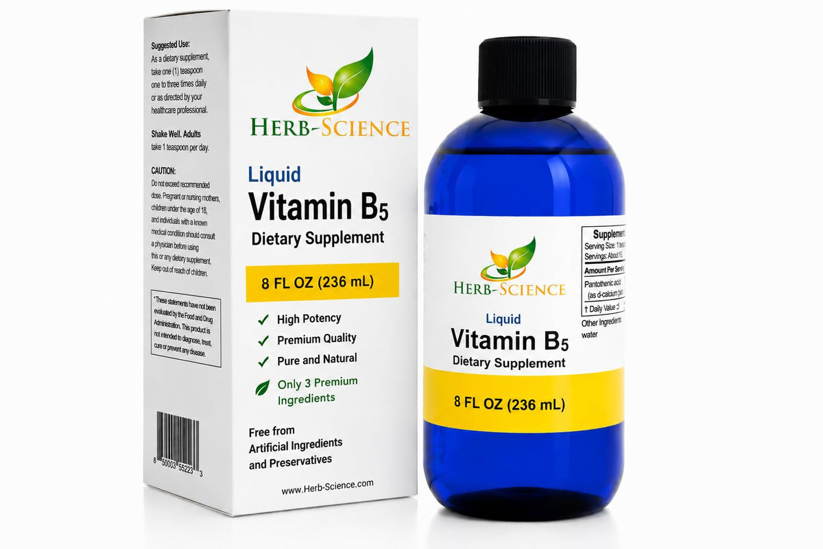 Liquid Vitamin B5 for energy boost