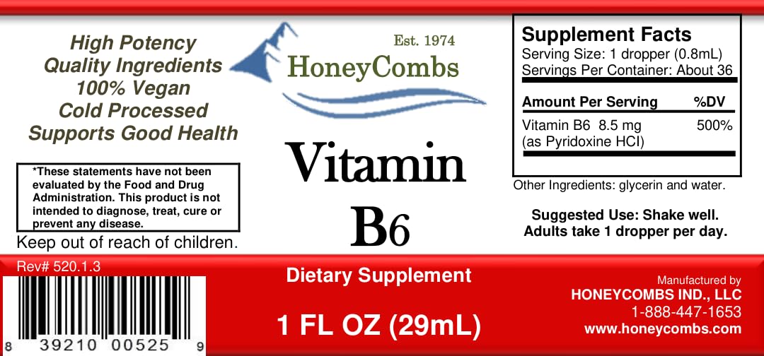 liquid vitamin B6 for energy