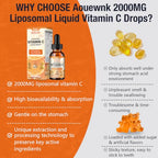 Liquid Vitamin C drops for energy boost