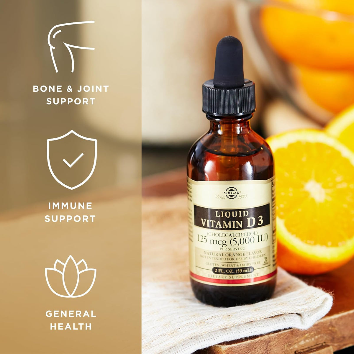 Liquid Vitamin D for immune support