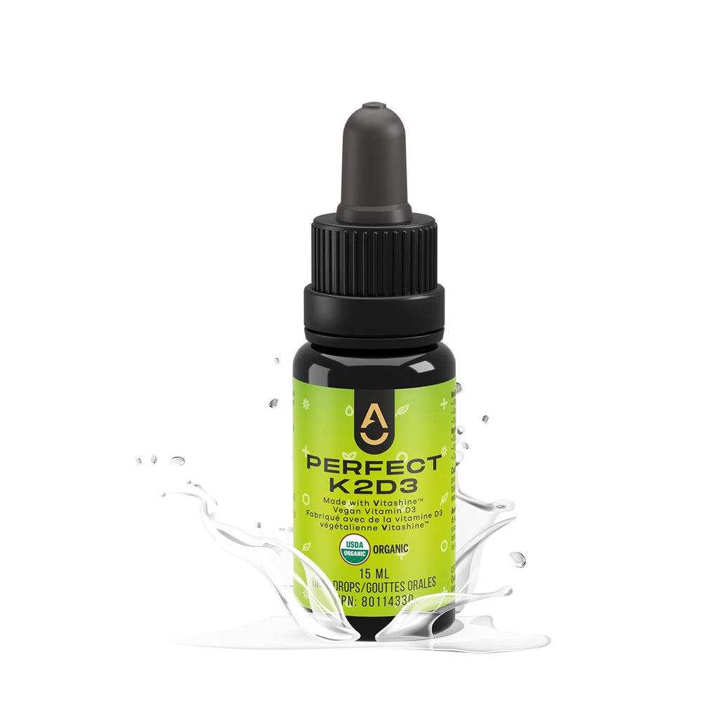 liquid vitamin D3 and K2 supplement
