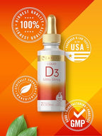 Liquid Vitamin D3 for easy absorption
