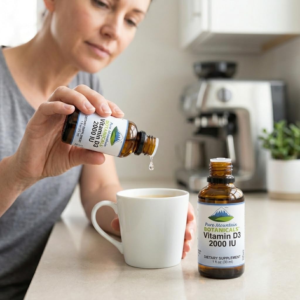 Liquid vitamin D3 for easy absorption