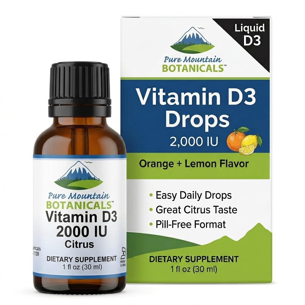 Liquid Vitamin D3 for healthy bones