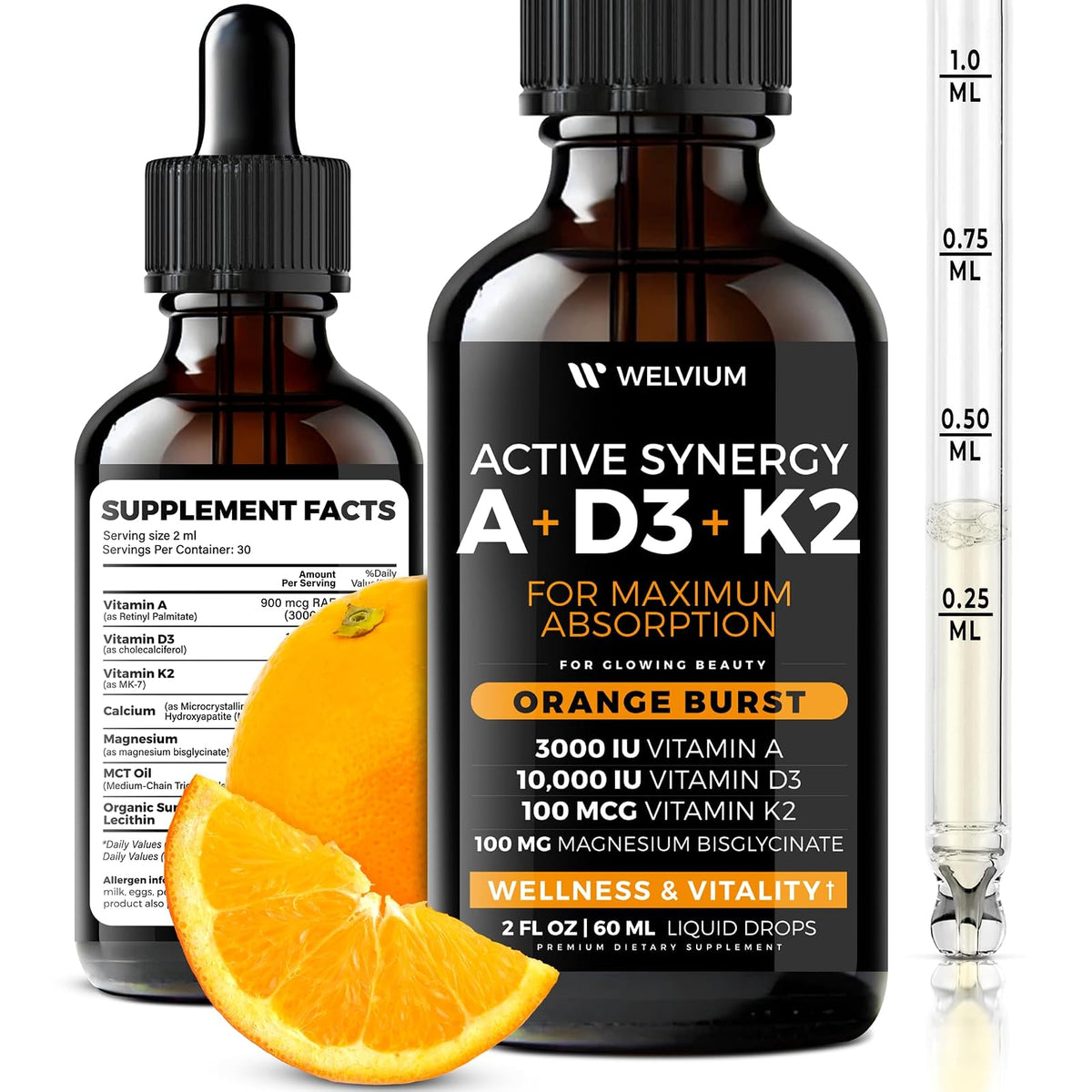 liquid vitamin D3 K2 drops