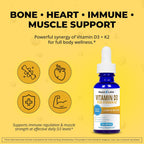 Liquid vitamin D3 K2 easy absorption