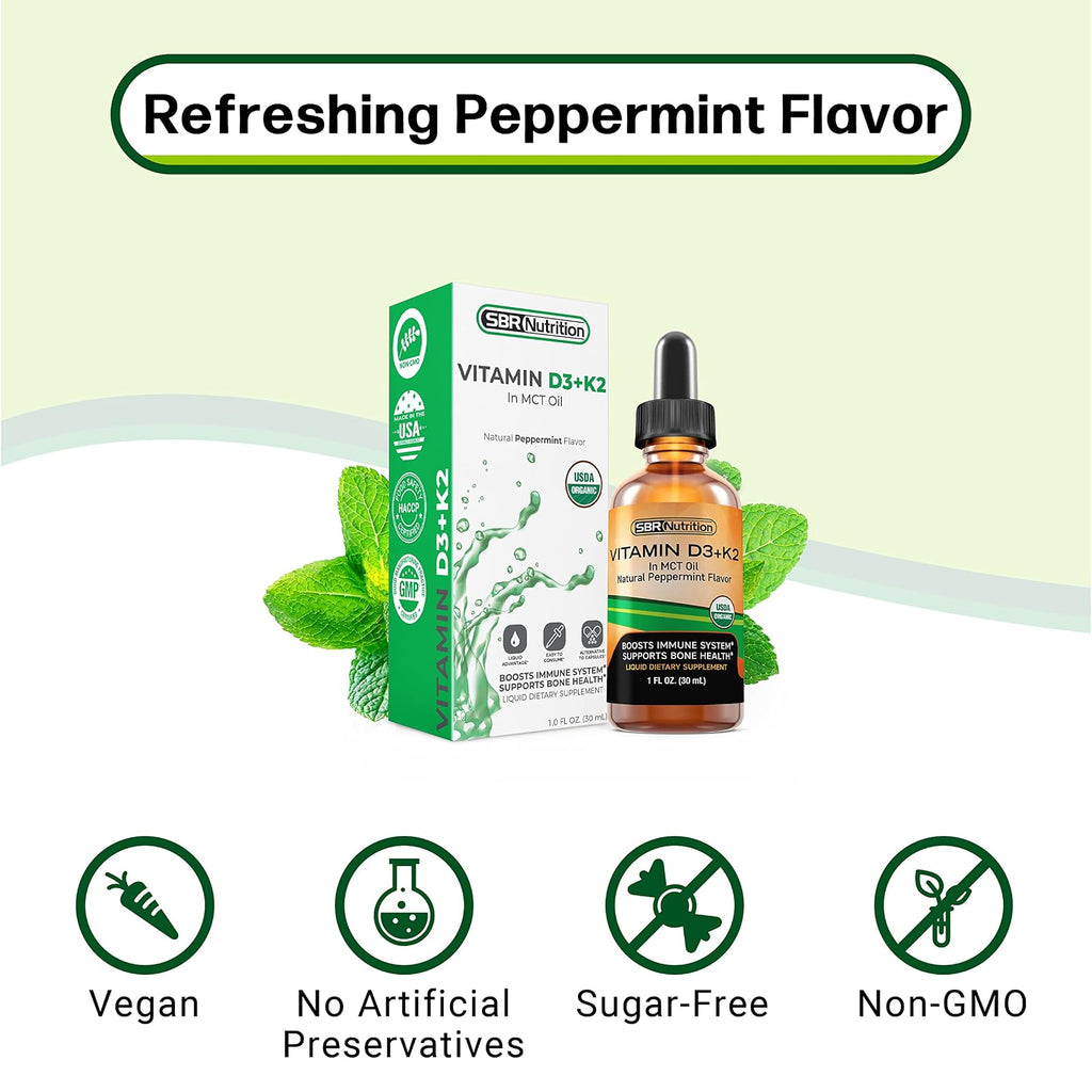 Liquid vitamin D3 K2 for easy absorption