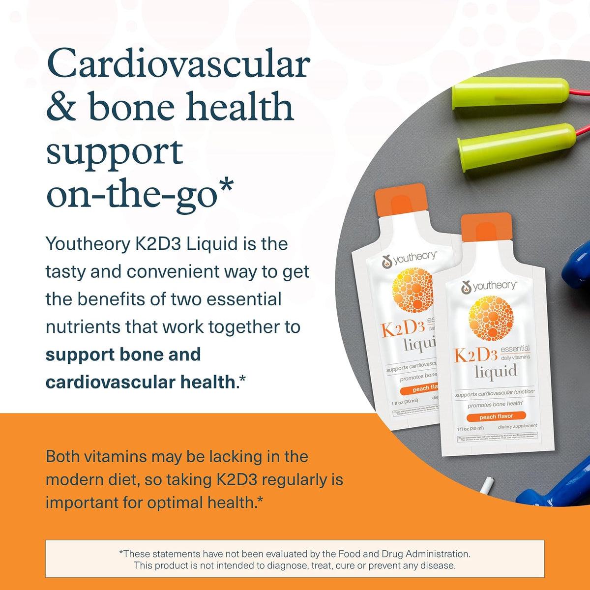Liquid vitamin D3 K2 for easy absorption