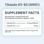 Liquid Vitamin D3 K2 for immunity