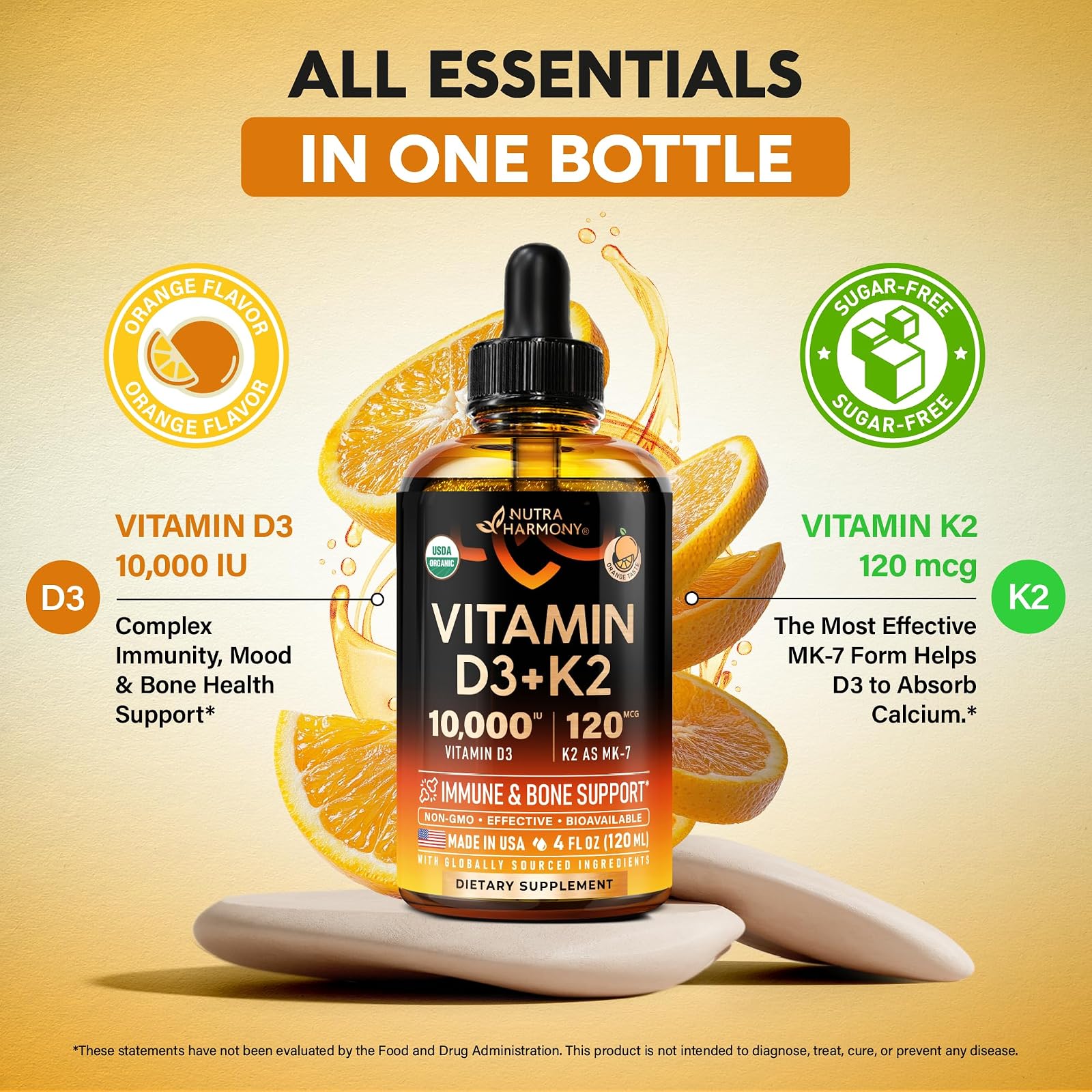 liquid vitamin D3 K2 supplement
