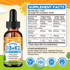 Liquid vitamin D3 K2 supplement