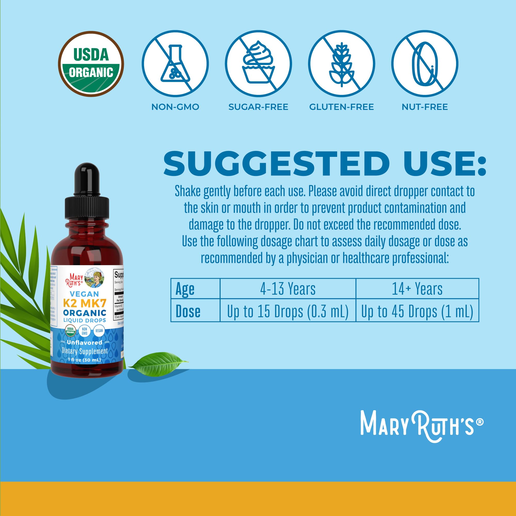 Liquid vitamin K2 for strong bones