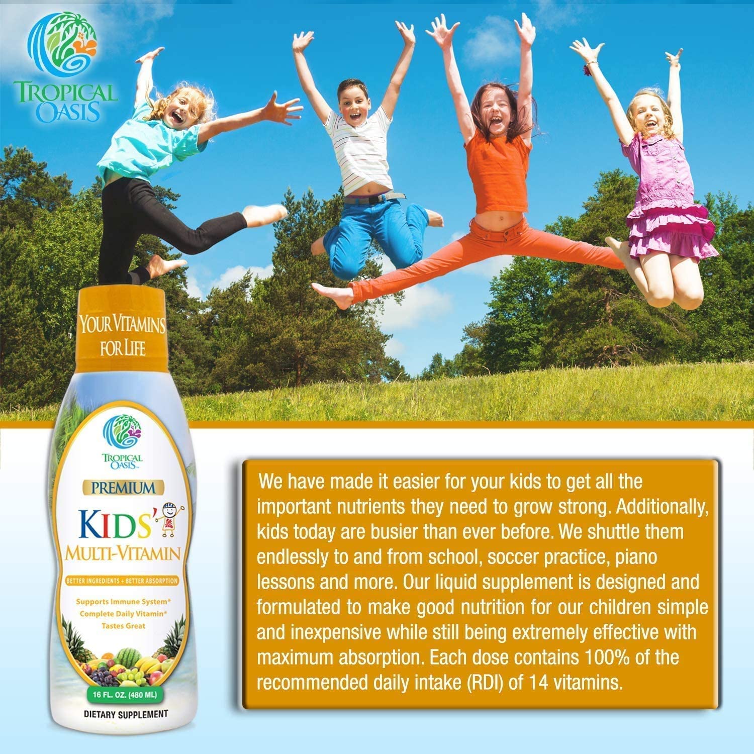 liquid vitamins for active children