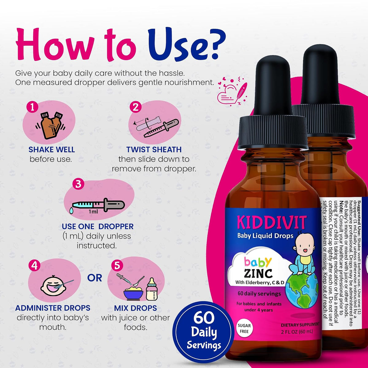 liquid zinc drops for healthy growth