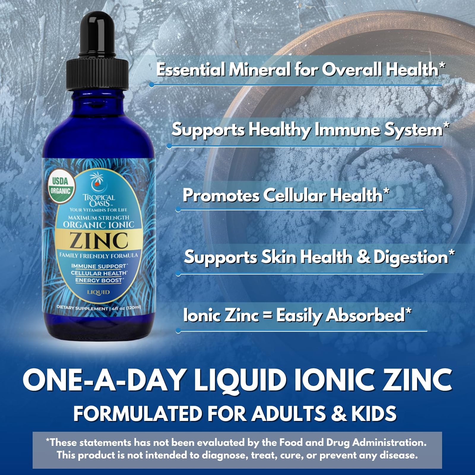 Liquid zinc for better absorption