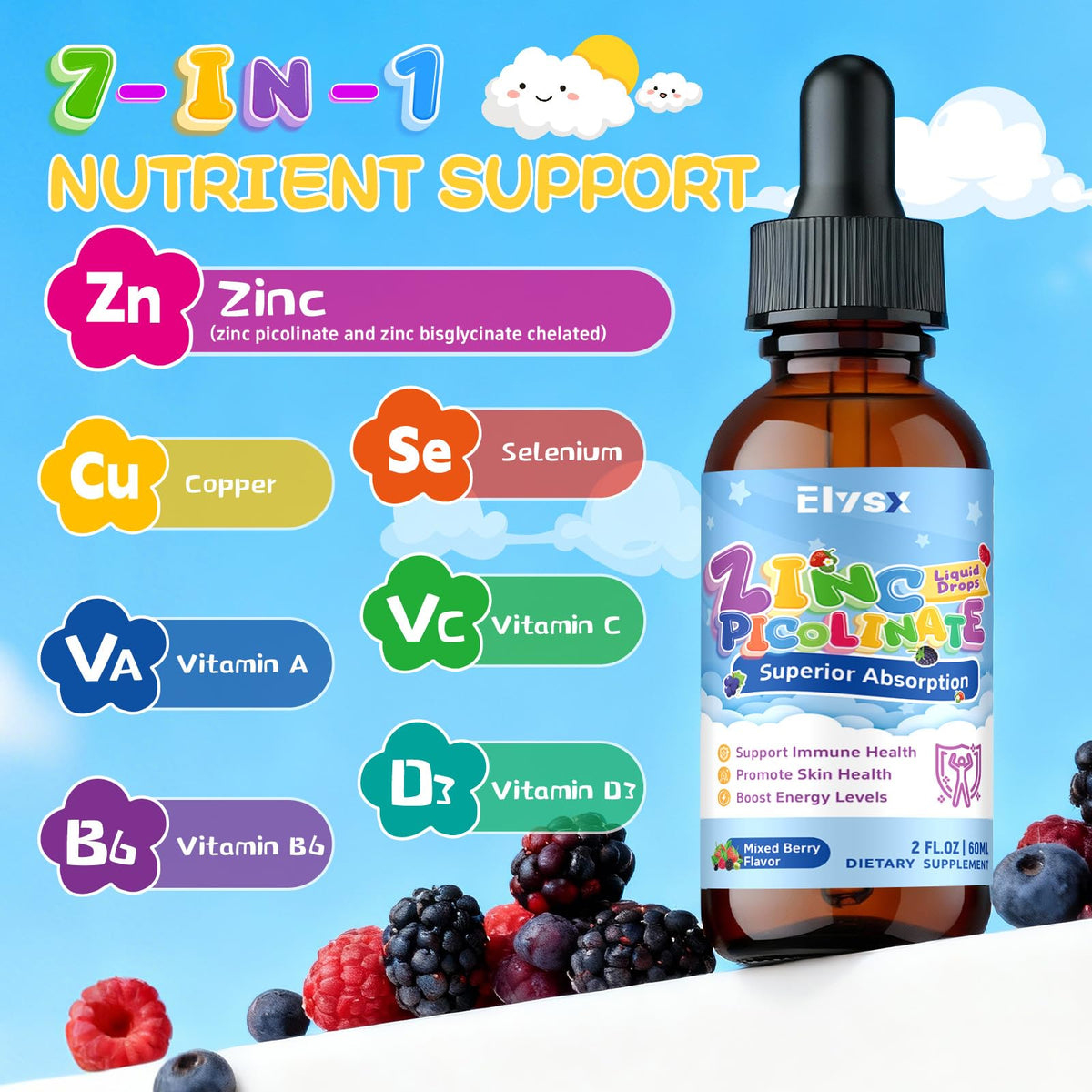Liquid zinc for better absorption