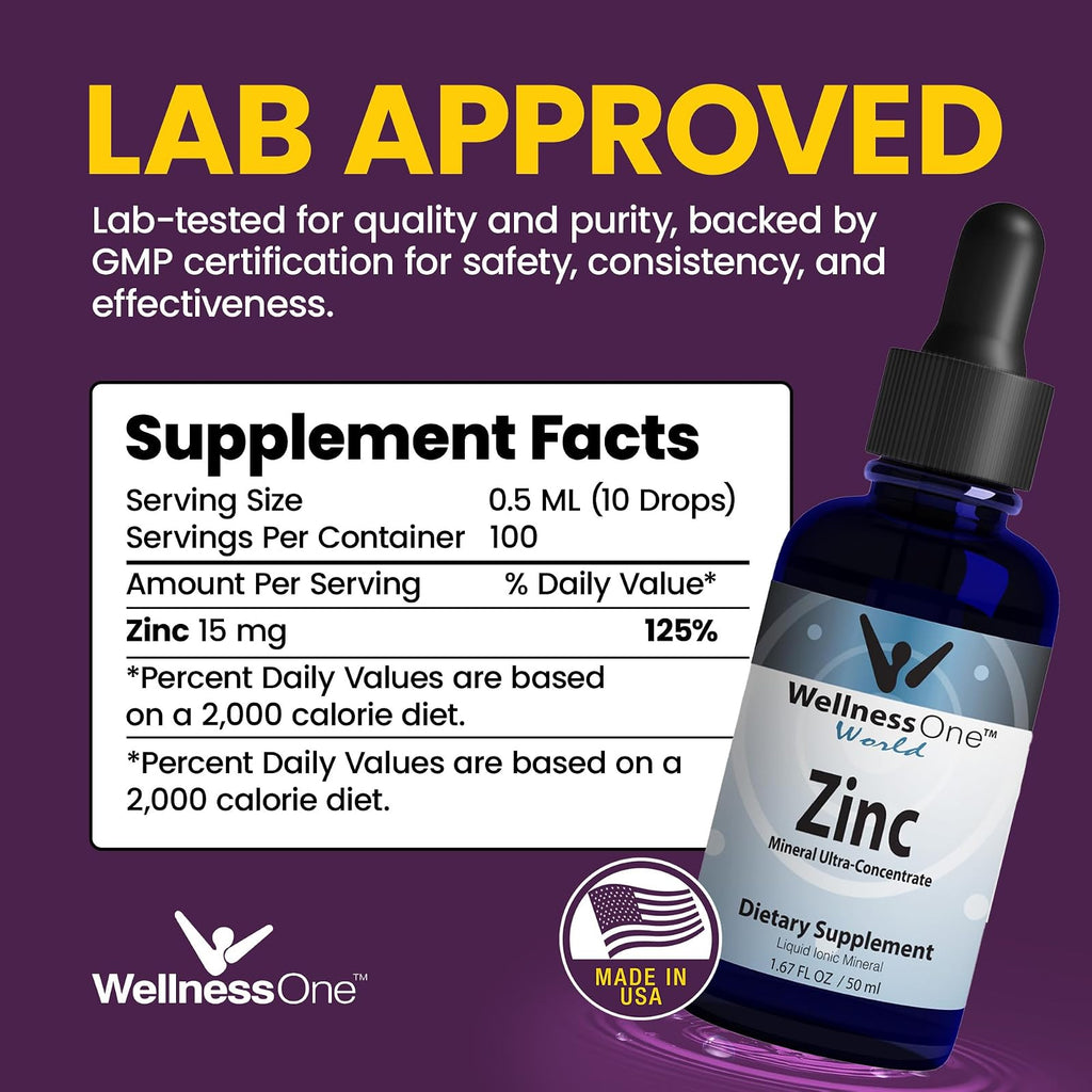 Liquid zinc for daily wellness