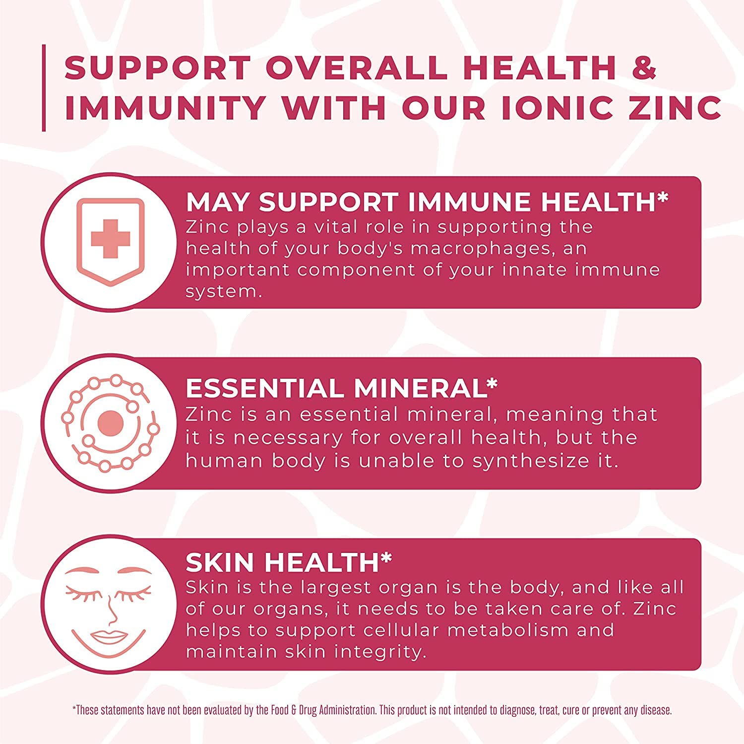 Liquid zinc for enhanced immunity