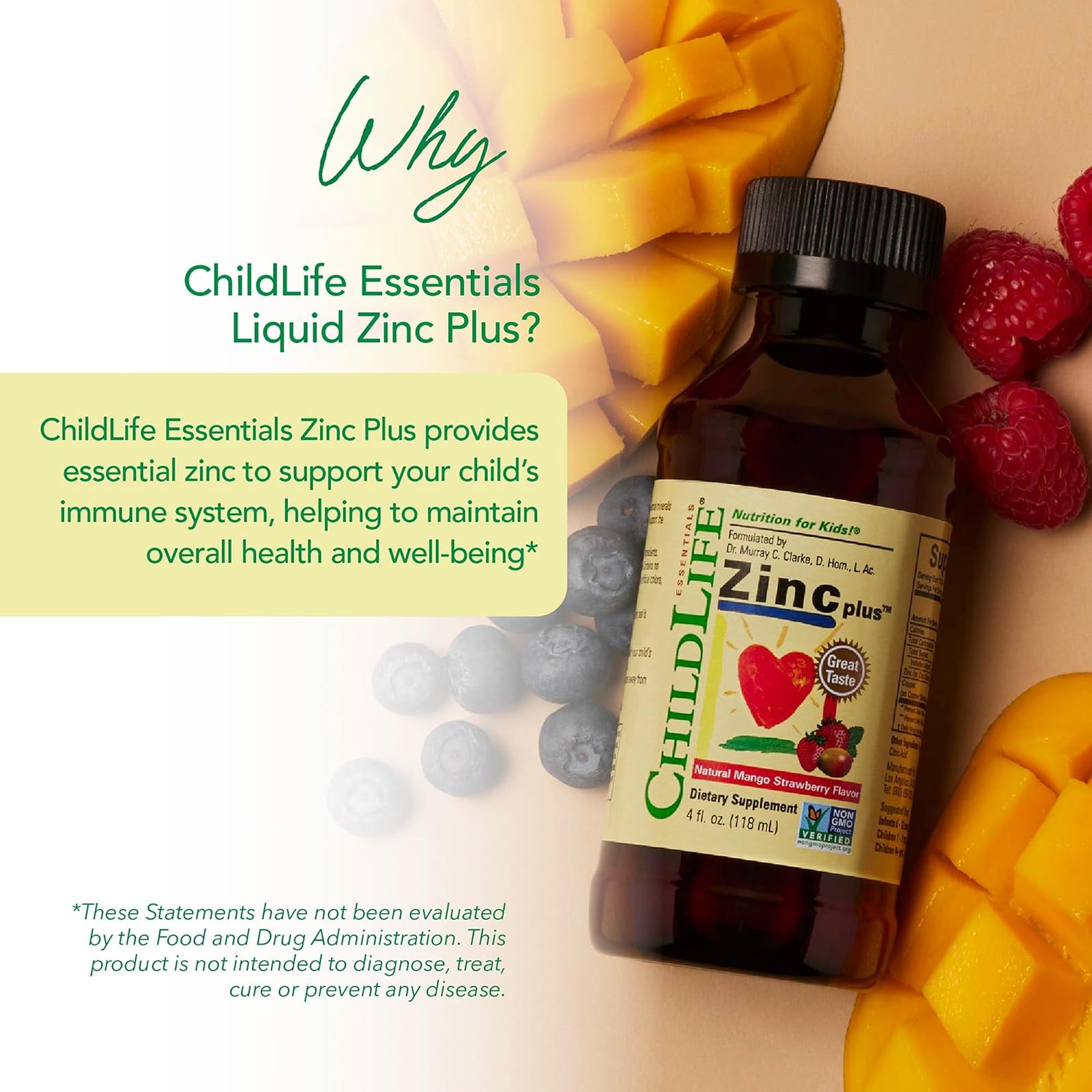 Liquid zinc for immune support