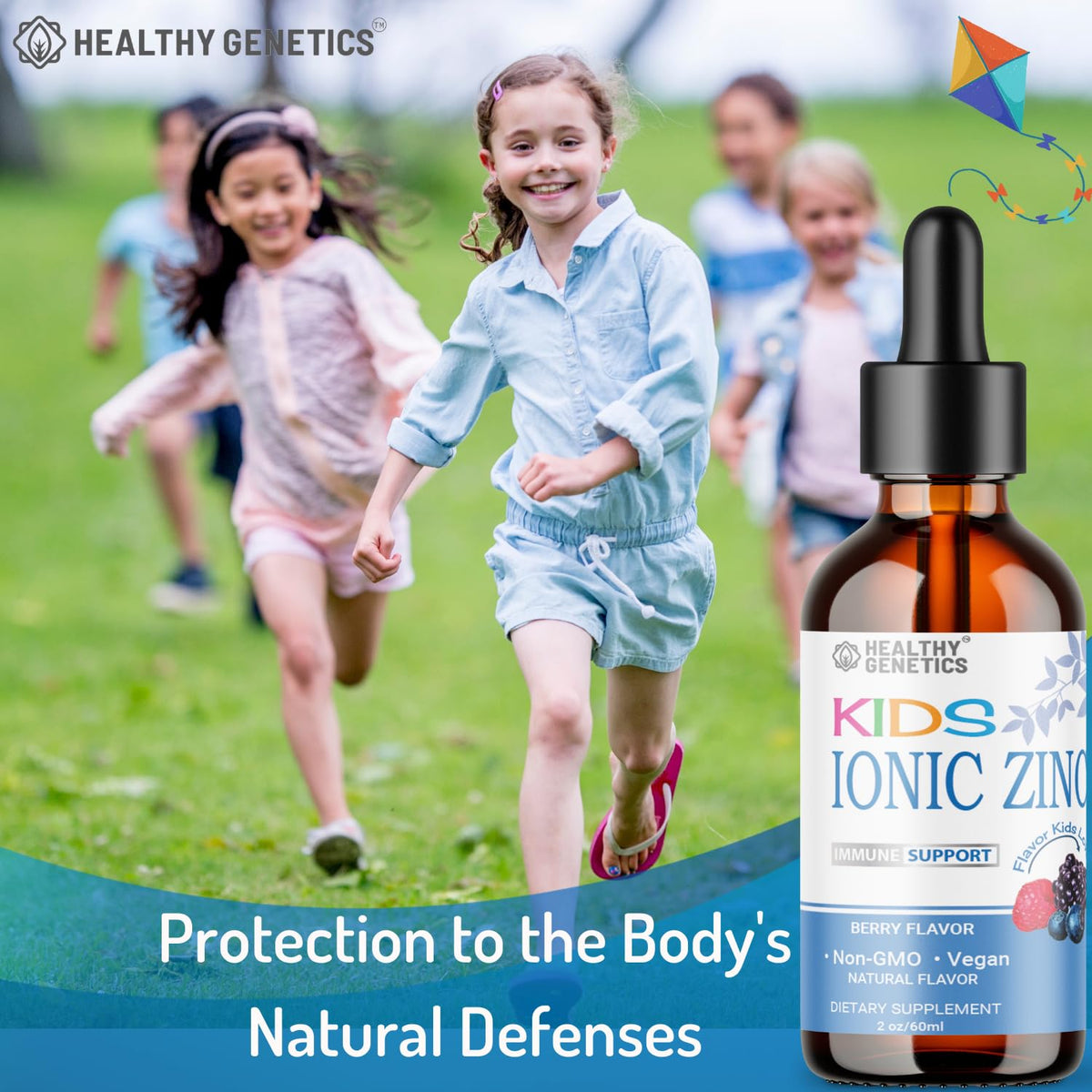 Liquid zinc sulfate for children