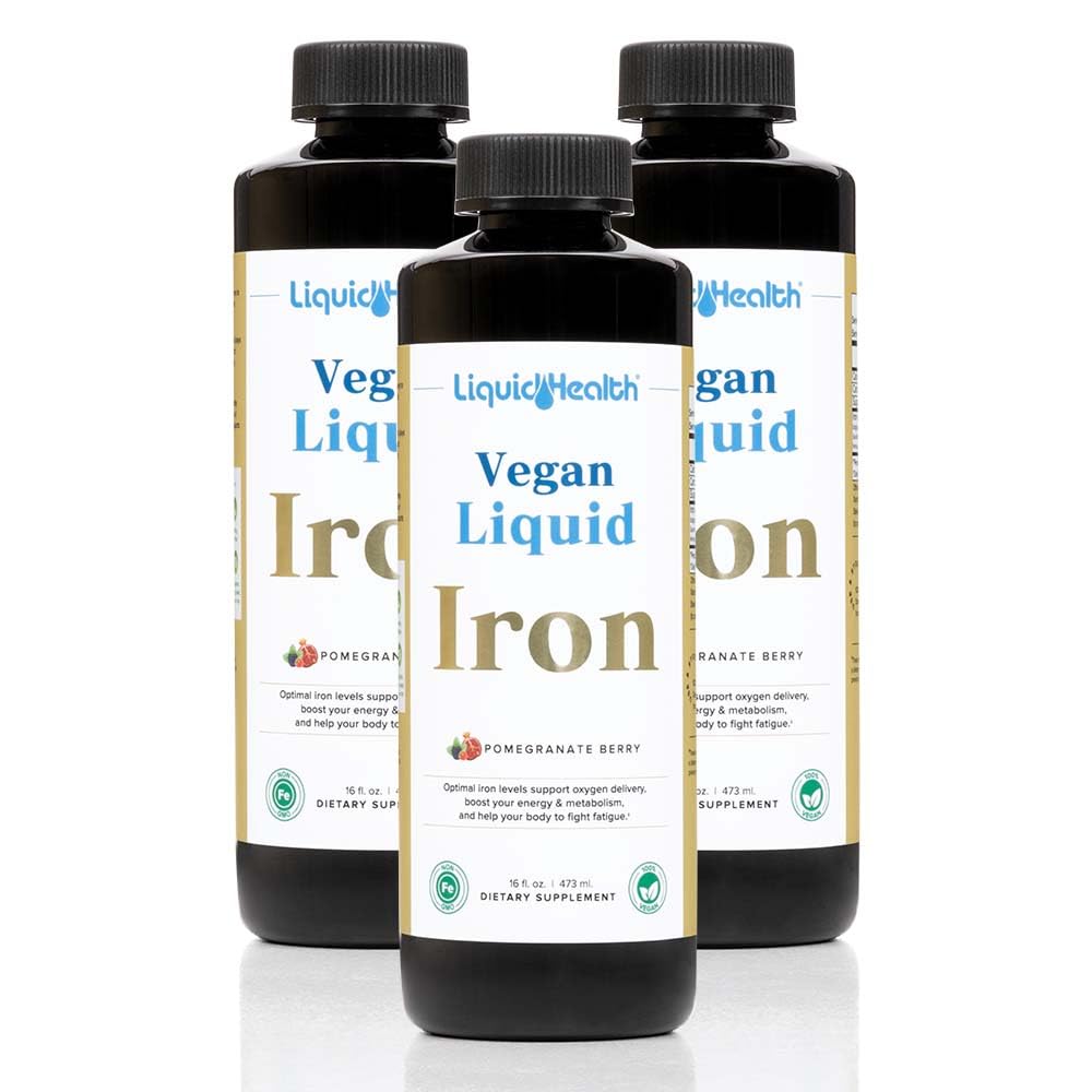 LIQUIDHEALTH vegan iron supplement benefits