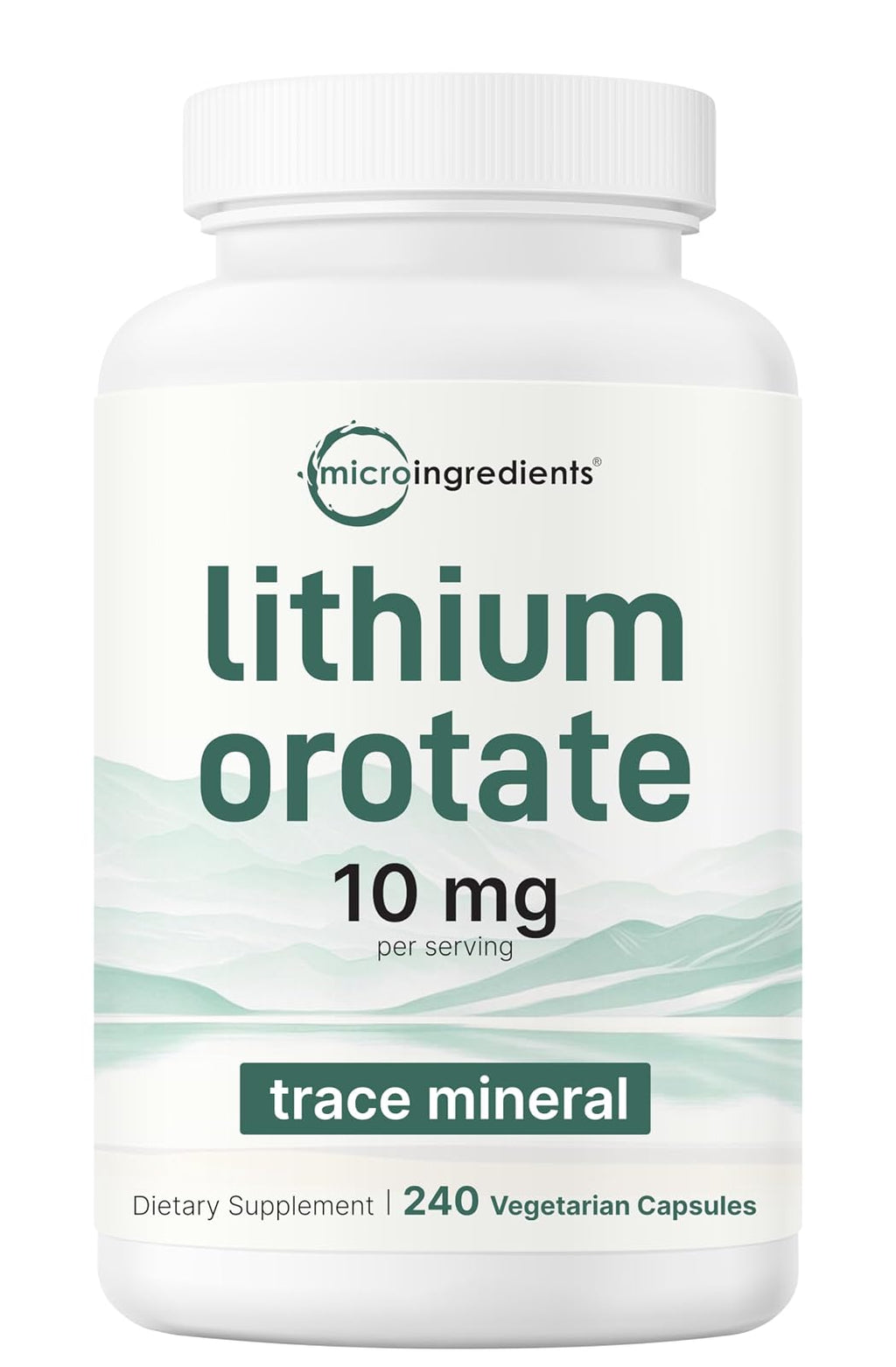 Lithium Orotate 10 mg capsules