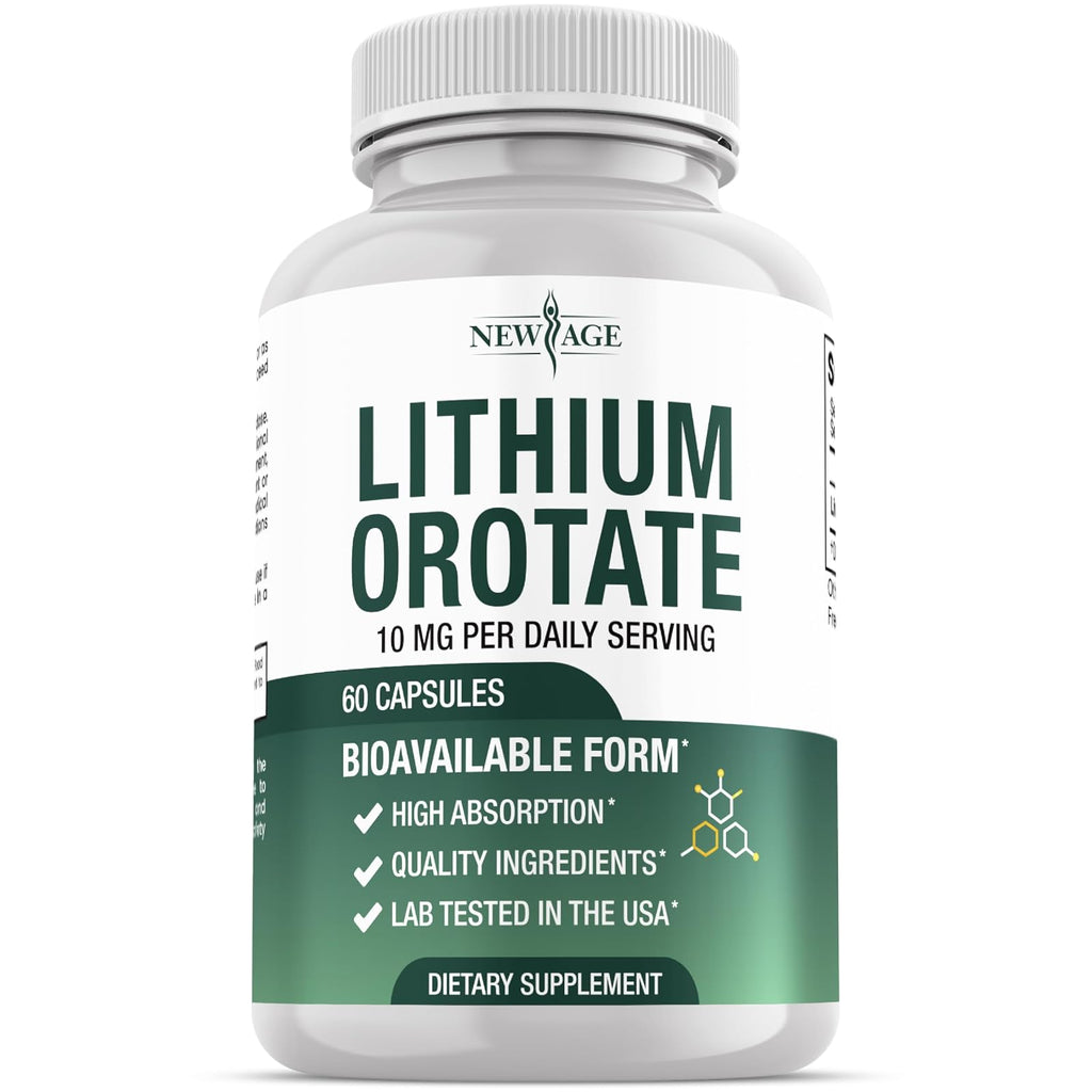 Lithium Orotate 10 mg veggie capsules