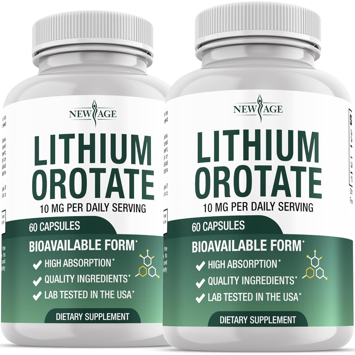 Lithium Orotate 10 mg veggie capsules