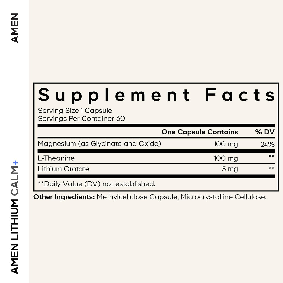 Lithium Orotate 125 mg capsules