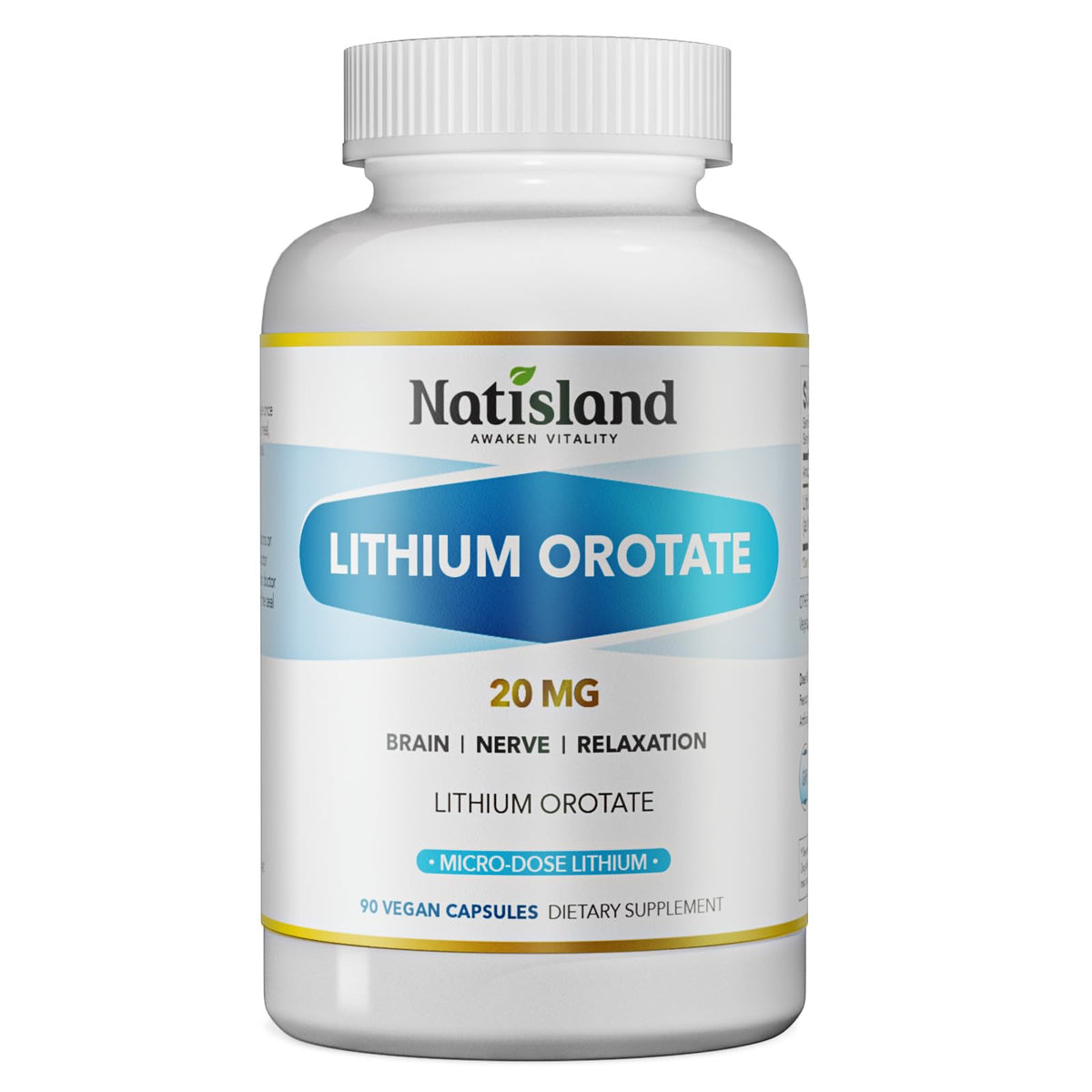 Lithium Orotate 20 mg capsules