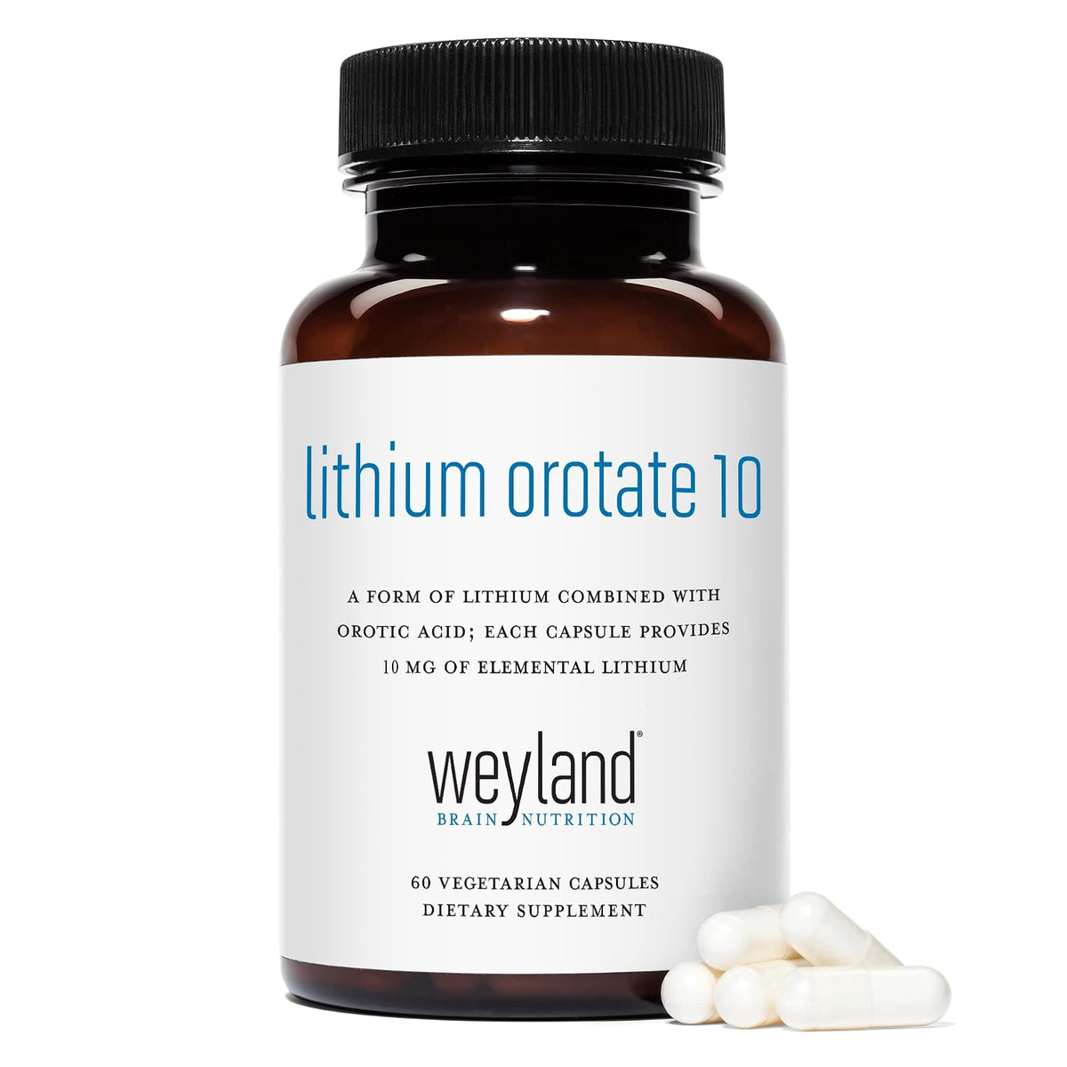 Lithium Orotate capsules for stress relief