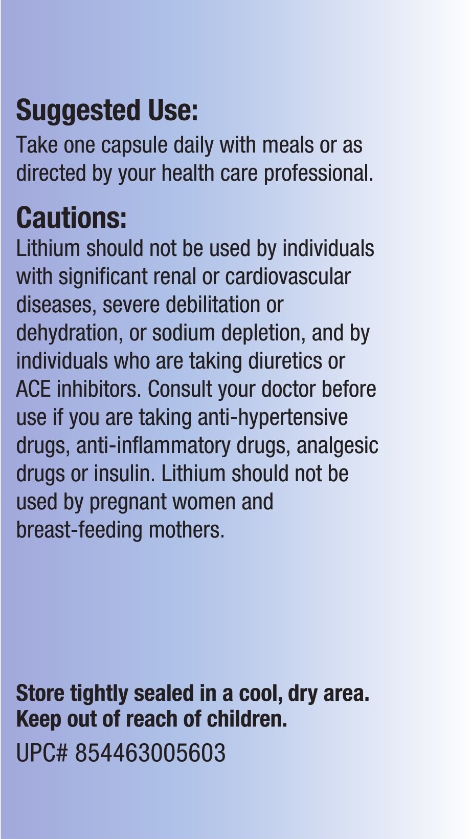 lithium orotate for mental wellness