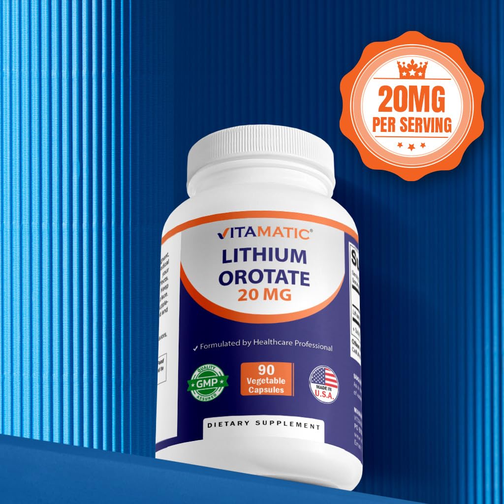 Lithium orotate for stress relief and calm