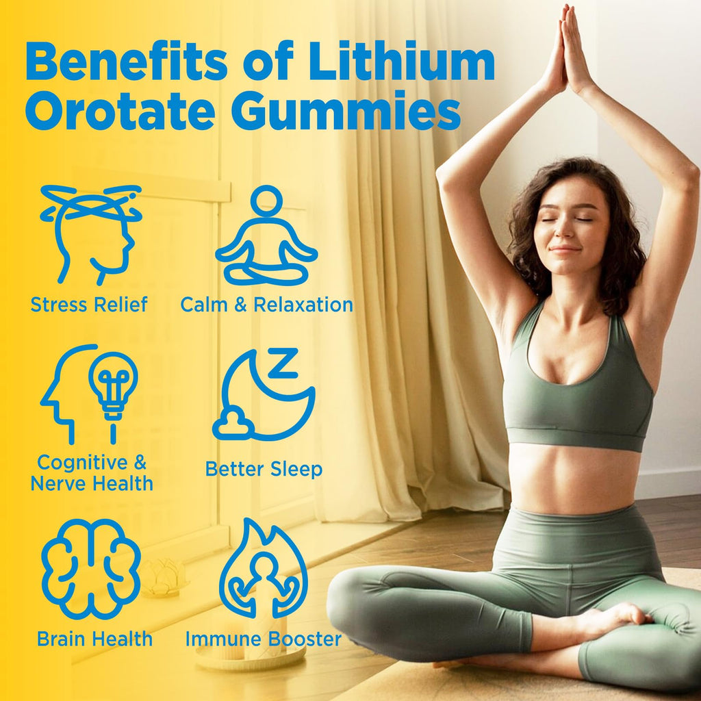 Lithium orotate gummies for stress relief