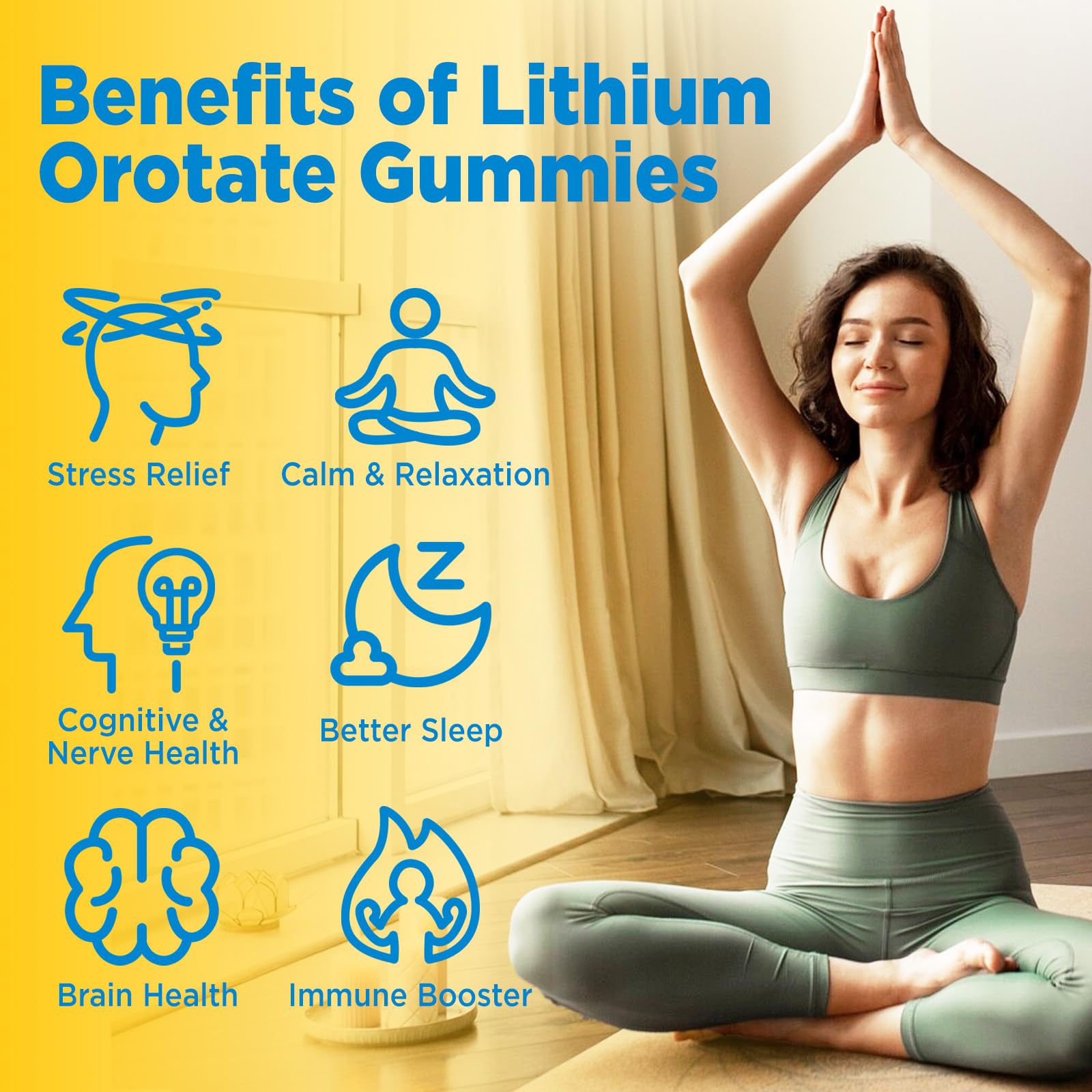 Lithium orotate gummies for stress relief