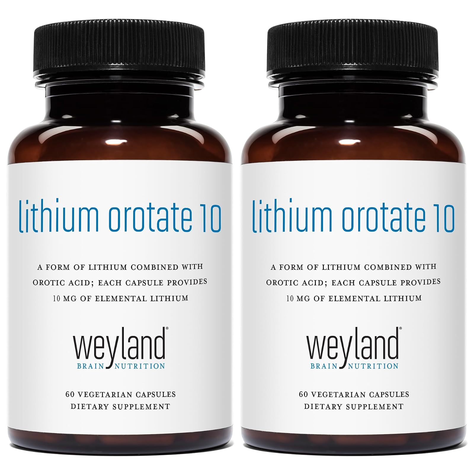 Lithium Orotate vegetarian capsules for mood support