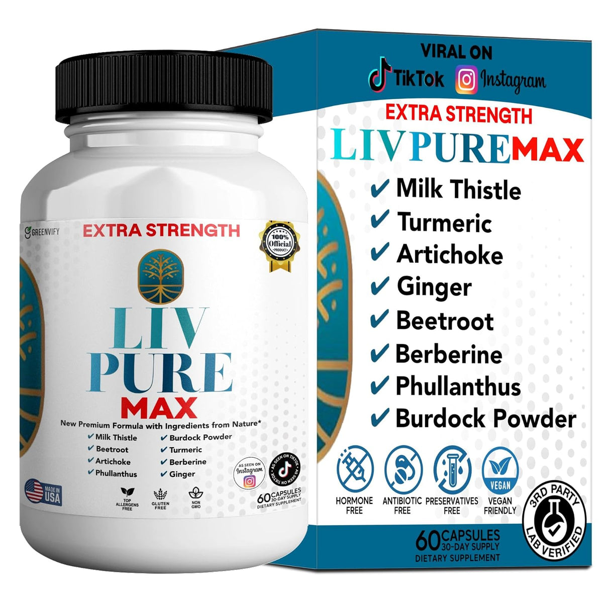 Liv Pure Max liver support capsules