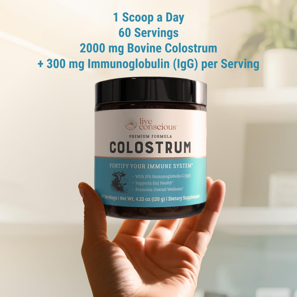 Live Conscious colostrum for immune support