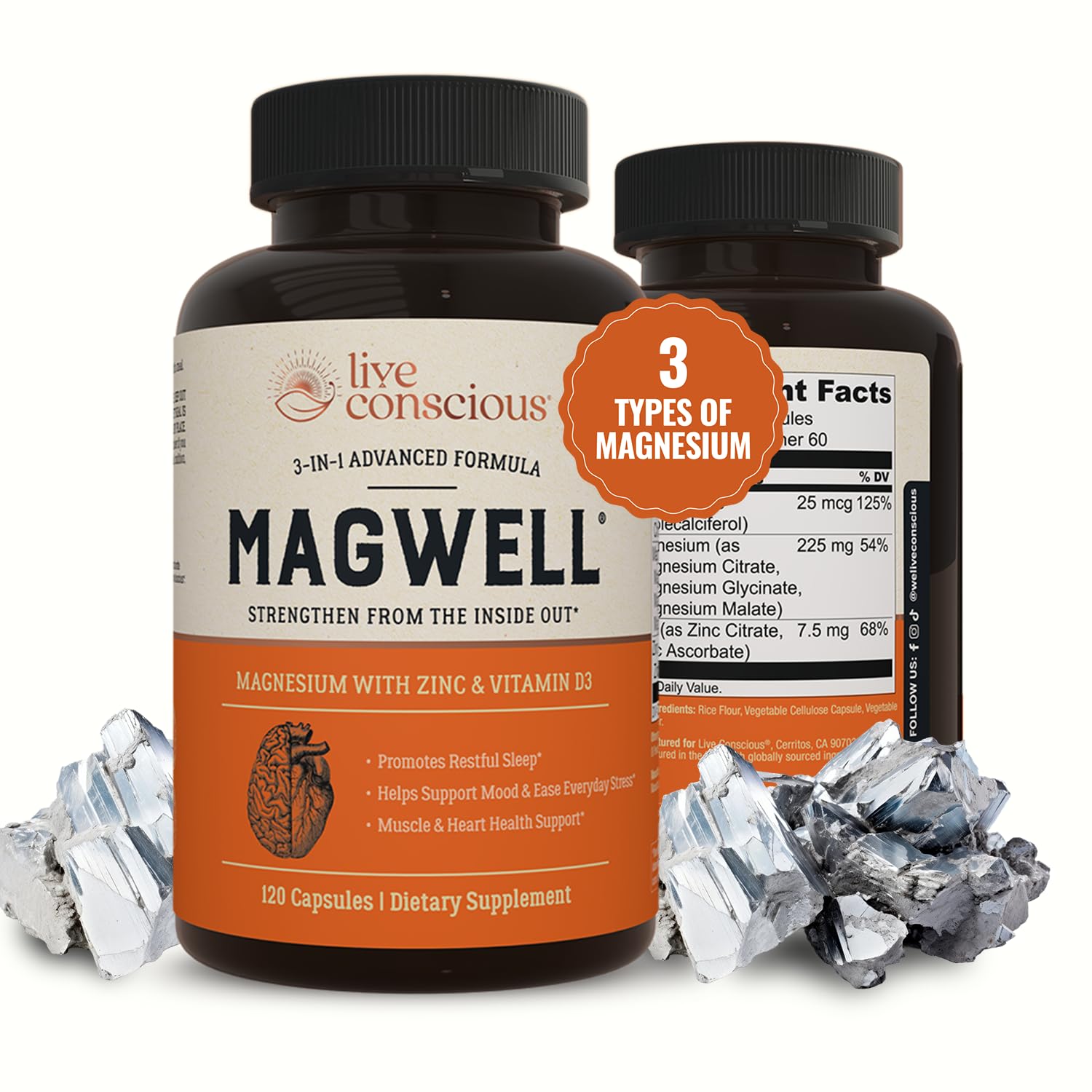Live Conscious magnesium glycinate capsules