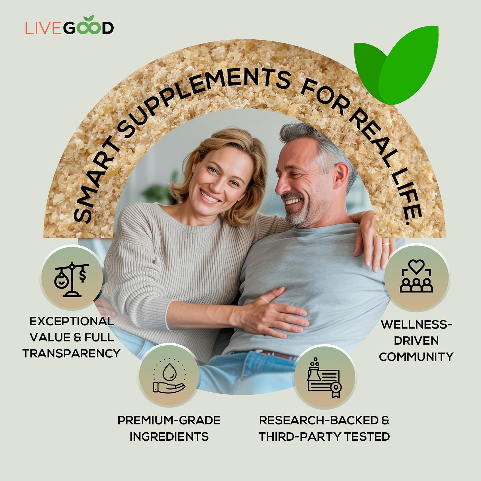 LiveGood psyllium husk for daily use